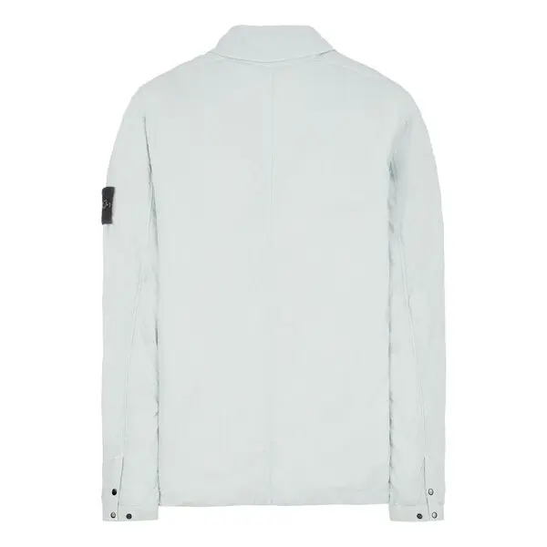 Stone Island Brushed Cotton Canvas Zip Overshirt