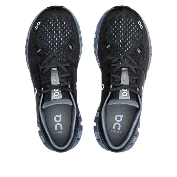 On Cloud X 4 "black Chambray" Athletic Shoes - Black/chambray