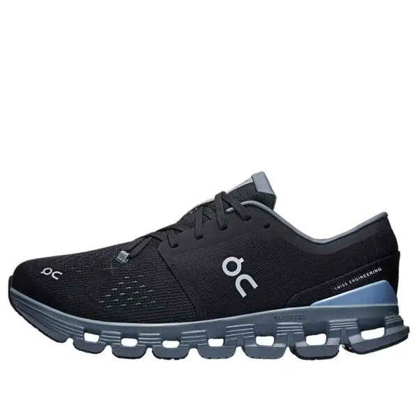 On Cloud X 4 "black Chambray" Athletic Shoes - Black/chambray