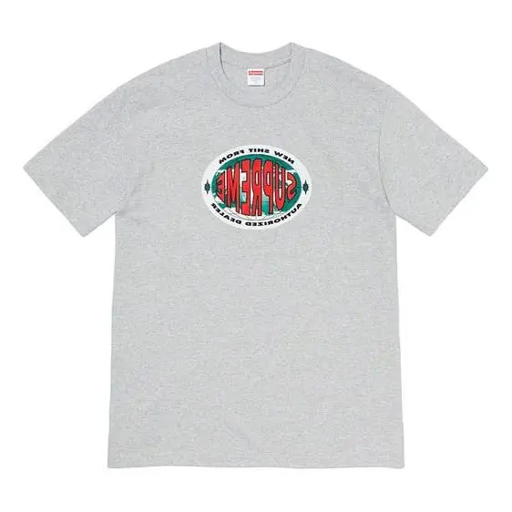 Supreme Fw19 Week 1 New Shit Tee Alphabet Logo Short Sleeve Gray - Grey