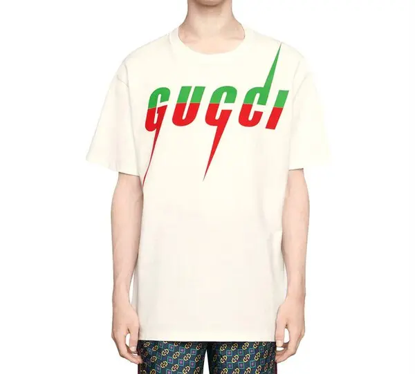 Gucci Printing Classic Short Sleeve White