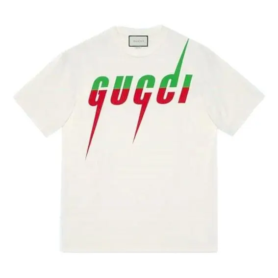 Gucci Printing Classic Short Sleeve White - Creamy