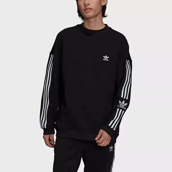 Adidas Originals Contrasting Colors Stripe Crewneck Pullover