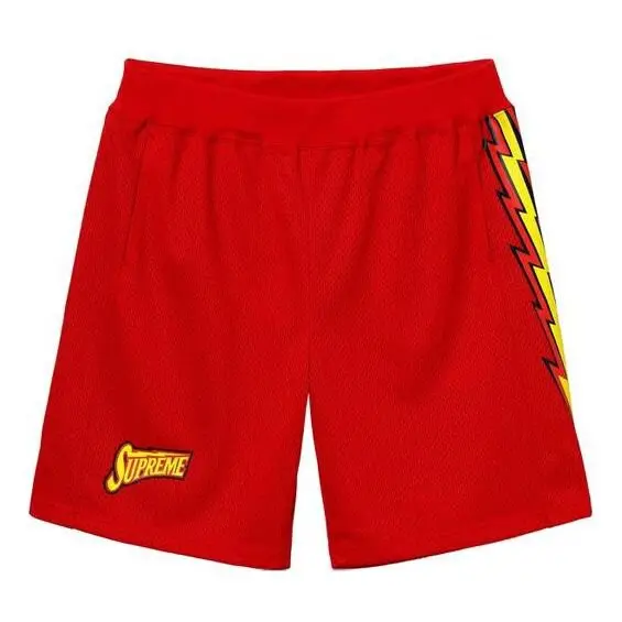 Supreme Ss18 Bolt Basketball Shorts - Red