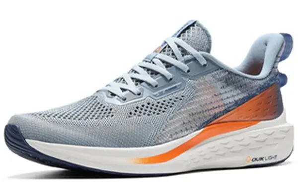 361 DEGREES Qu!k Light Running Shoes - Grey Orange