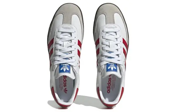 Adidas Samba Og Low Top Sneakers - White/brown/red