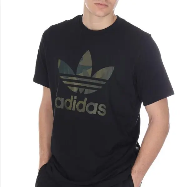 Adidas Originals Chest Logo Sports Short Sleeve - Black
