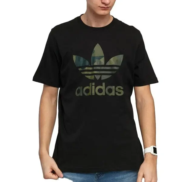Adidas Originals Chest Logo Sports Short Sleeve - Black