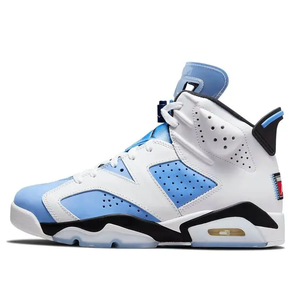 JORDAN 6 Retro "unc Home" High Top Sneakers - White/blue