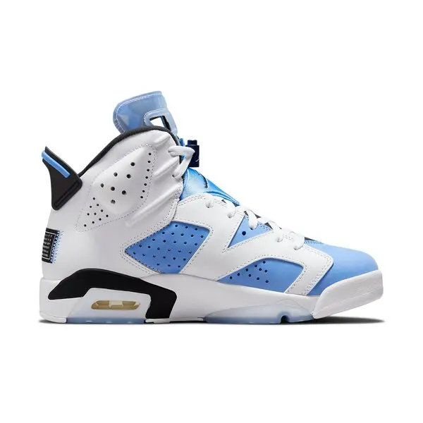 JORDAN 6 Retro "unc Home" High Top Sneakers - White/blue