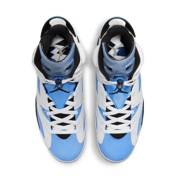 JORDAN 6 Retro "unc Home" High Top Sneakers - White/blue