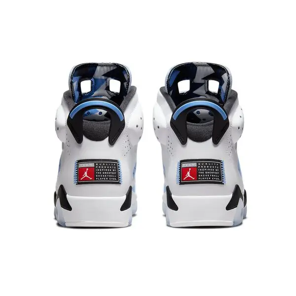 JORDAN 6 Retro "unc Home" High Top Sneakers - White/blue