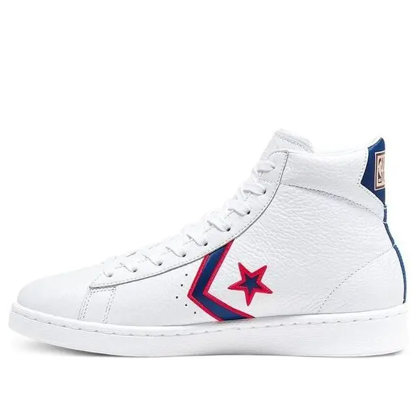 CONVERSE Pro Leather High Top Sneakers - White/blue