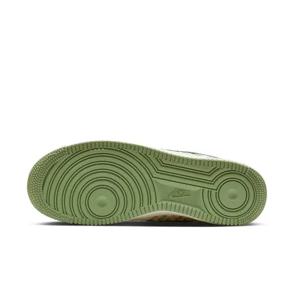 Nike Force 1 Low "nai-ke" Sneakers - White/beige/green
