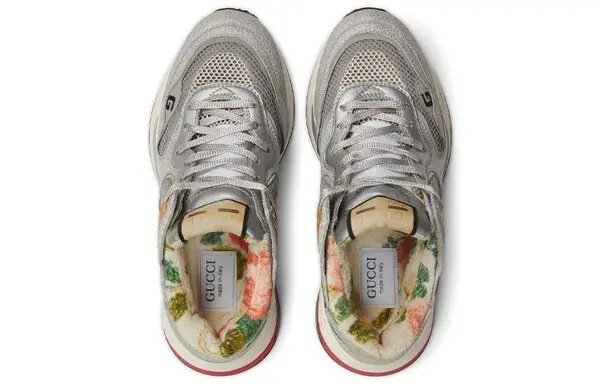 Gucci Ultrapace Low Top Sneakers - Silver