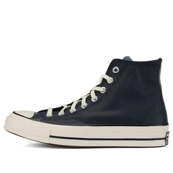 CONVERSE Chuck 70 Leather High Top Sneakers - Dark Blue
