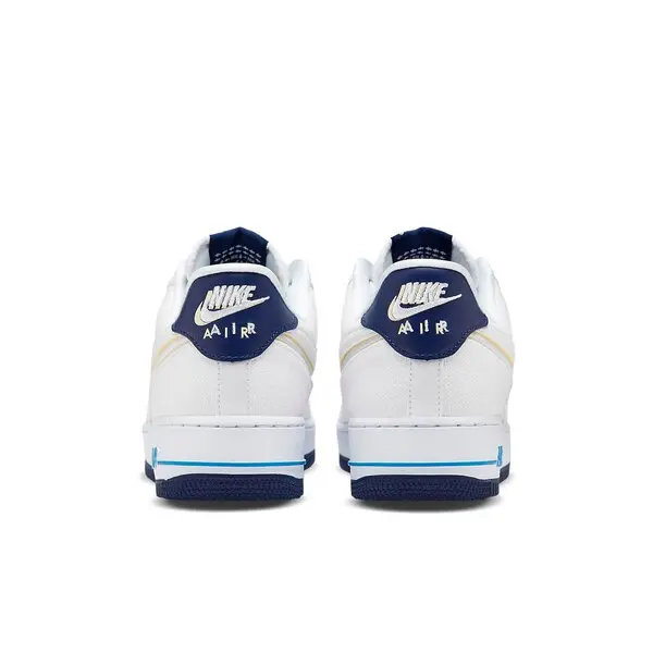 Nike Force 1 Premium Low Top Sneakers - White/blue