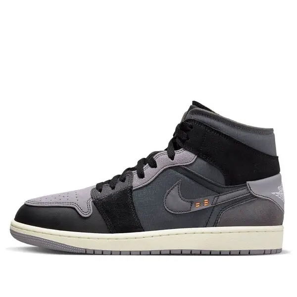 JORDAN Air 1 Mid Se Craft 'inside Out Black' Sneakers - Black/gray