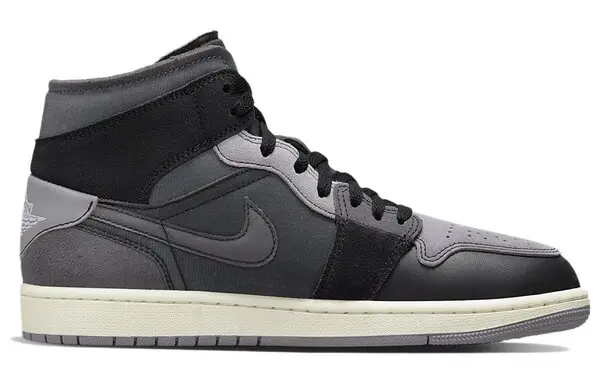 JORDAN Air 1 Mid Se Craft 'inside Out Black' Sneakers - Black/gray