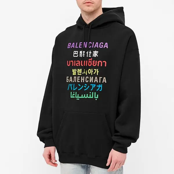 Balenciaga Multi-color Logo Hoodie