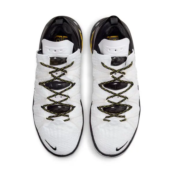 Nike Lebron 18 Ep High Top Basketball Sneakers - White/amarillo/black
