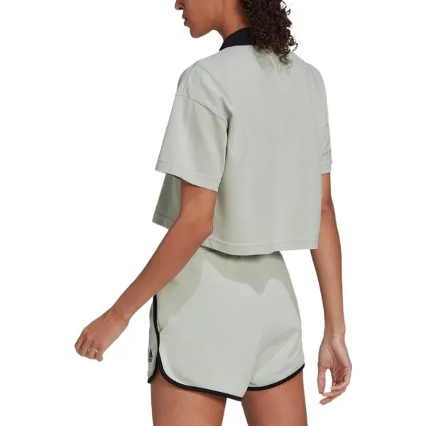 Adidas Short Sleeve Cropped Polo Shirt