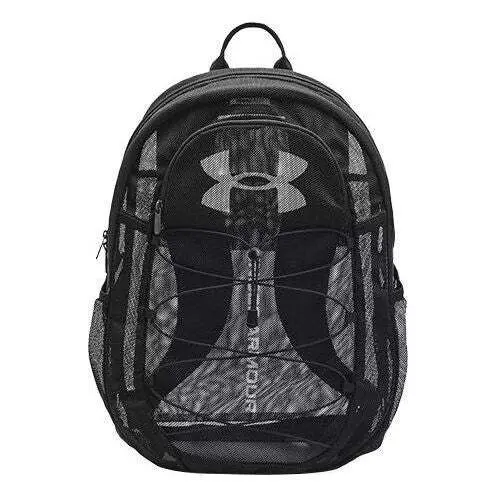 Under Armour Hustle Mesh Backpack - Black/grey