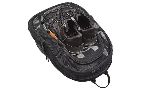 Under Armour Hustle Mesh Backpack - Black/grey