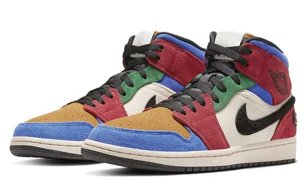 JORDAN 1 Mid Se 'fearless' The Great X Blue - Redwhiteblueorange