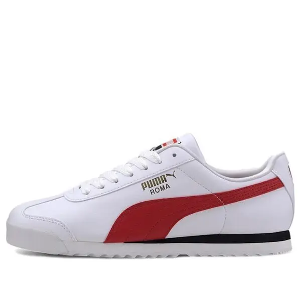 PUMA Roma Lace-up Sneakers - White/red