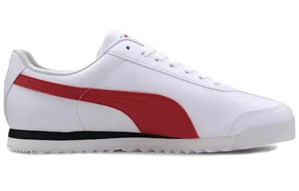 PUMA Roma Lace-up Sneakers - White/red
