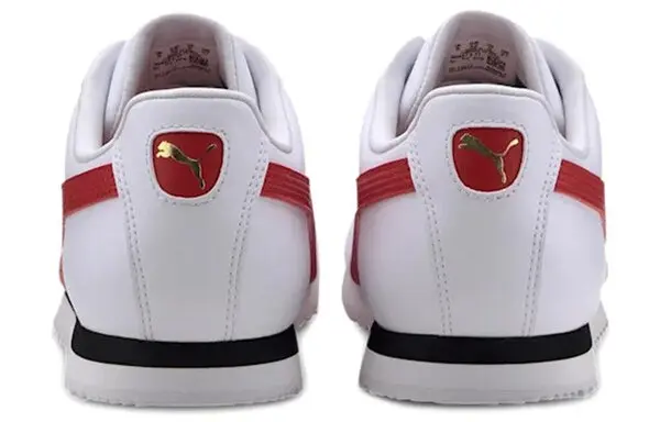 PUMA Roma Lace-up Sneakers - White/red