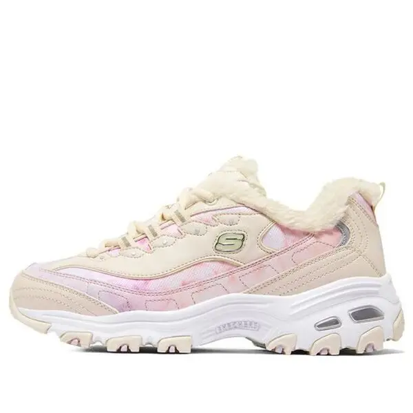 Sketchers D'lites 1.0 Low Top Sneakers - Natural/pink