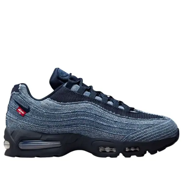 Nike Levi's X Max 95 "obsidian" Denim Sneakers - Obsidian/gym Red/obsidian