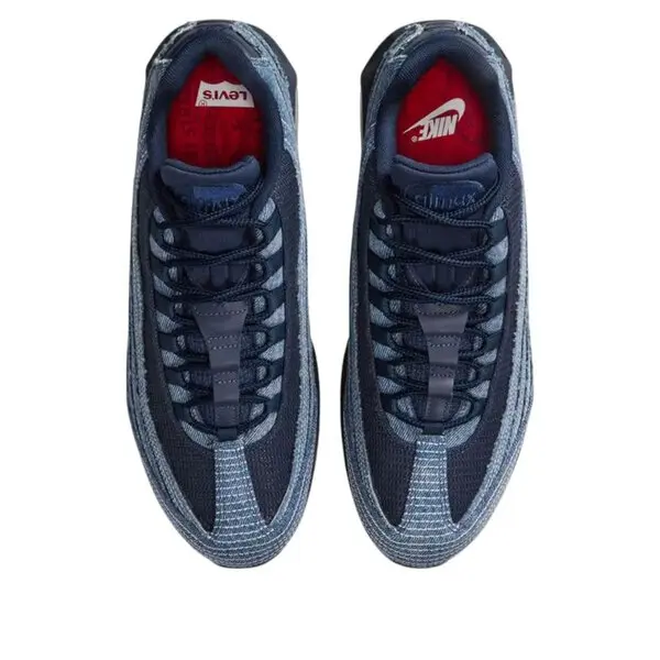 Nike Levi's X Max 95 "obsidian" Denim Sneakers - Obsidian/gym Red/obsidian