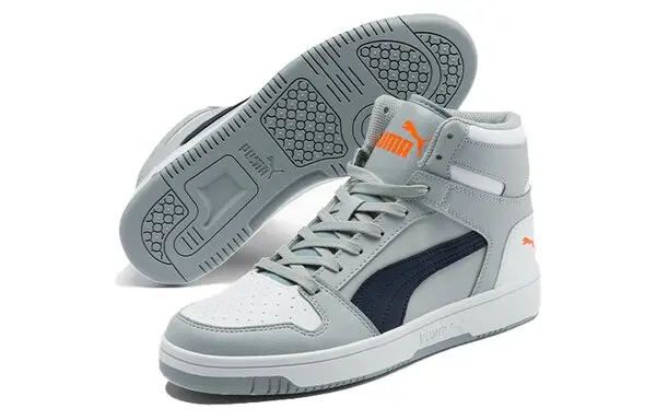 PUMA Rebound Layup High Top Sneakers - White/grey
