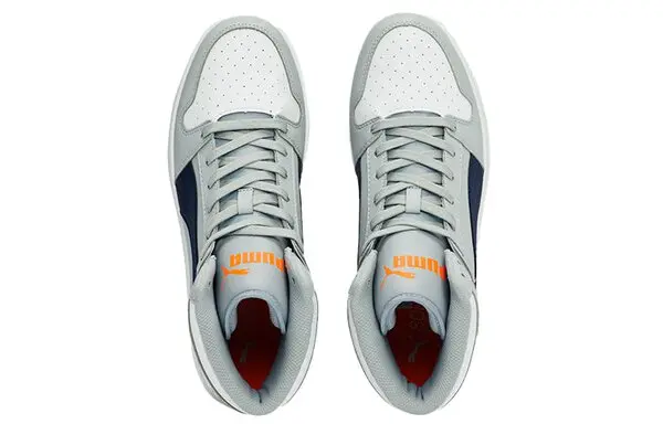 PUMA Rebound Layup High Top Sneakers - White/grey