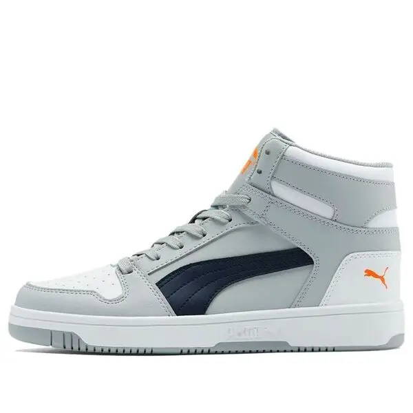 PUMA Rebound Layup High Top Sneakers - White/grey