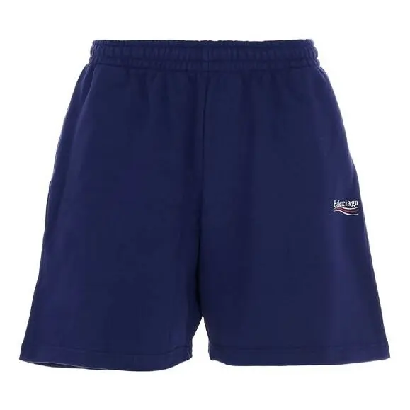 Balenciaga Political Campaign Short - Blue