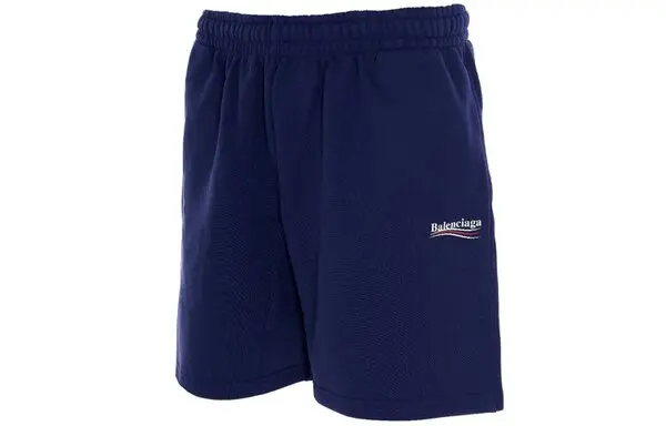 Balenciaga Political Campaign Short - Blue
