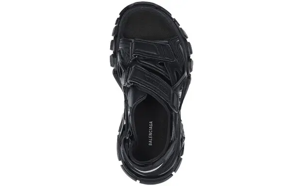 Balenciaga Track Sandal - Black