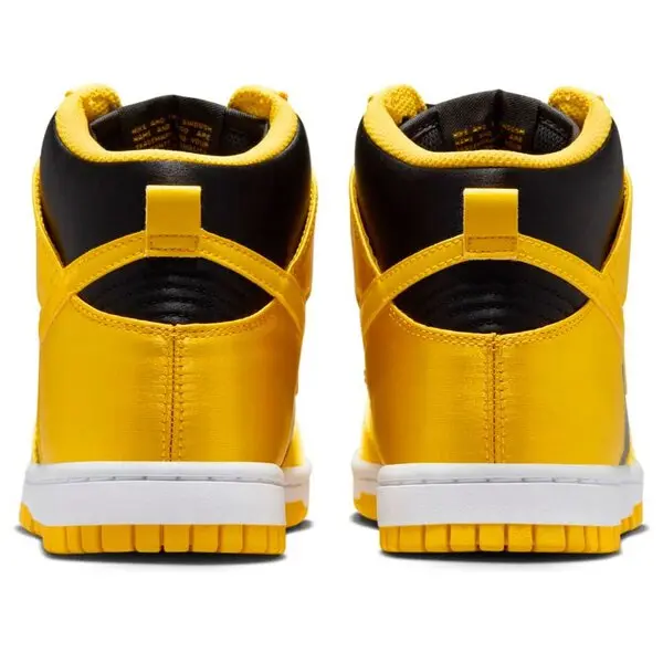 Nike Dunk High Satin Sneakers - Yellow/black