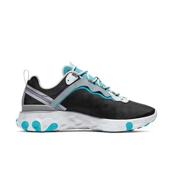 Nike React Element 55 Athletic Sneakers - Black/blue