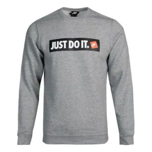 Nike Just Do It Hoodie 'grey - Grey/multi-color