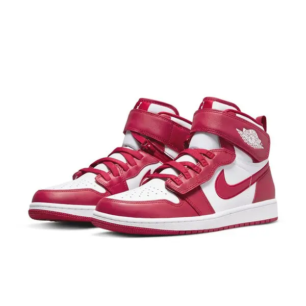 JORDAN 1 High Flyease Sneakers - White/red