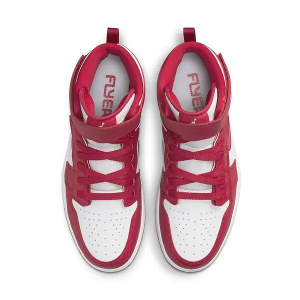 JORDAN 1 High Flyease Sneakers - White/red
