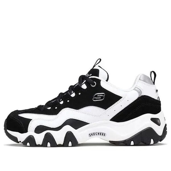Sketchers D'lites Gs Athletic Sneakers - White/black