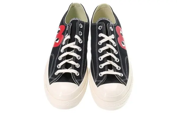 CONVERSE X Comme Des Garcons Play Chuck 70 Low Top Sneakers - Black/red