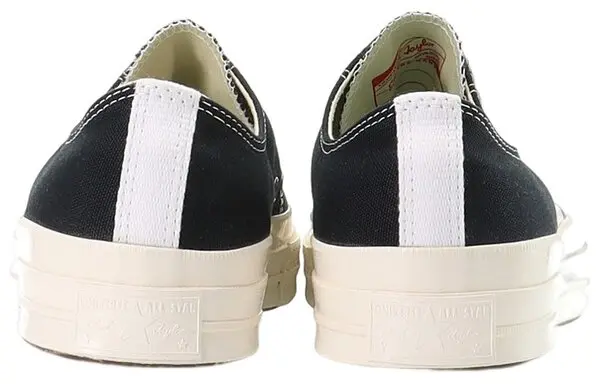 CONVERSE X Comme Des Garcons Play Chuck 70 Low Top Sneakers - Black/red