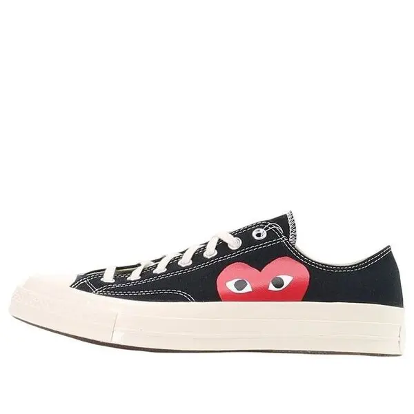 CONVERSE X Comme Des Garcons Play Chuck 70 Low Top Sneakers - Black/red